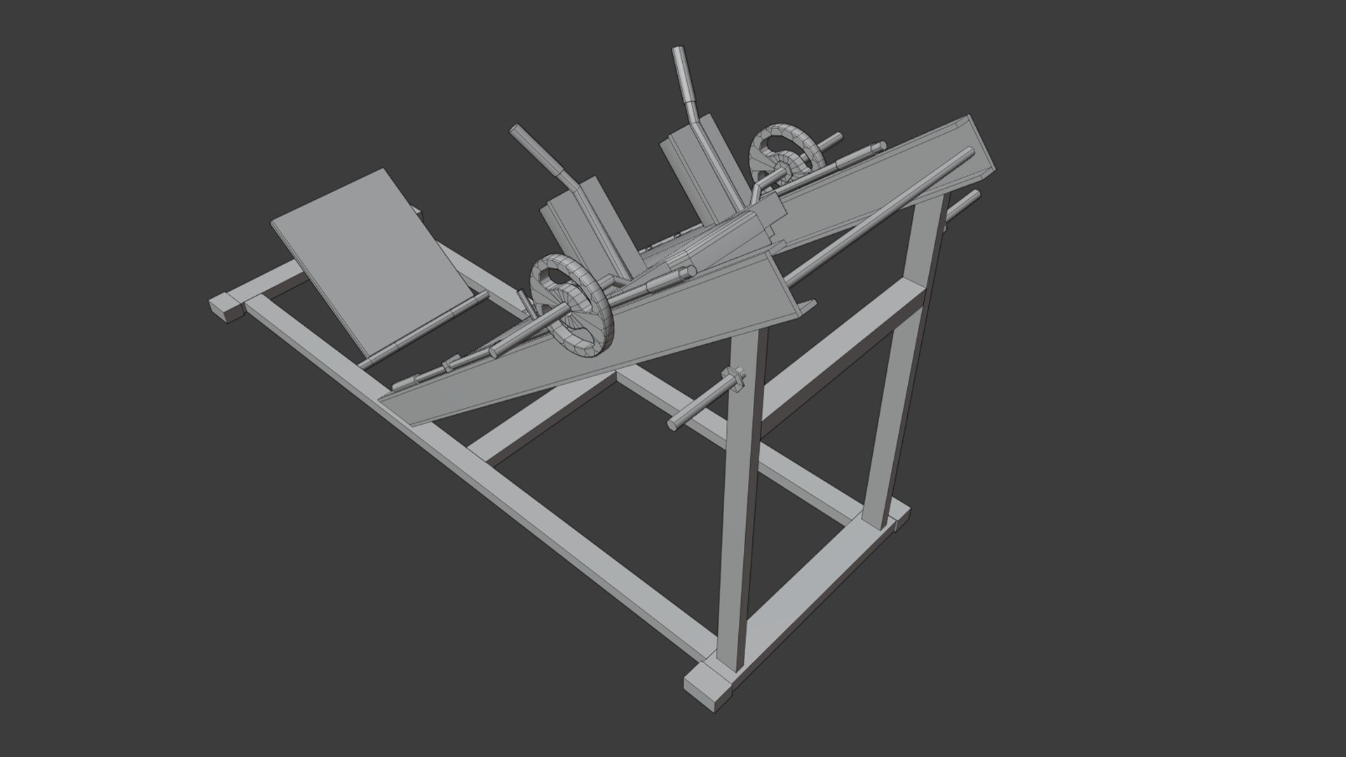 Hack Squat Machine 3D - TurboSquid 1819108