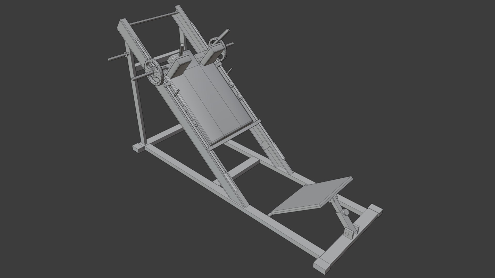 Hack Squat Machine 3D - TurboSquid 1819108