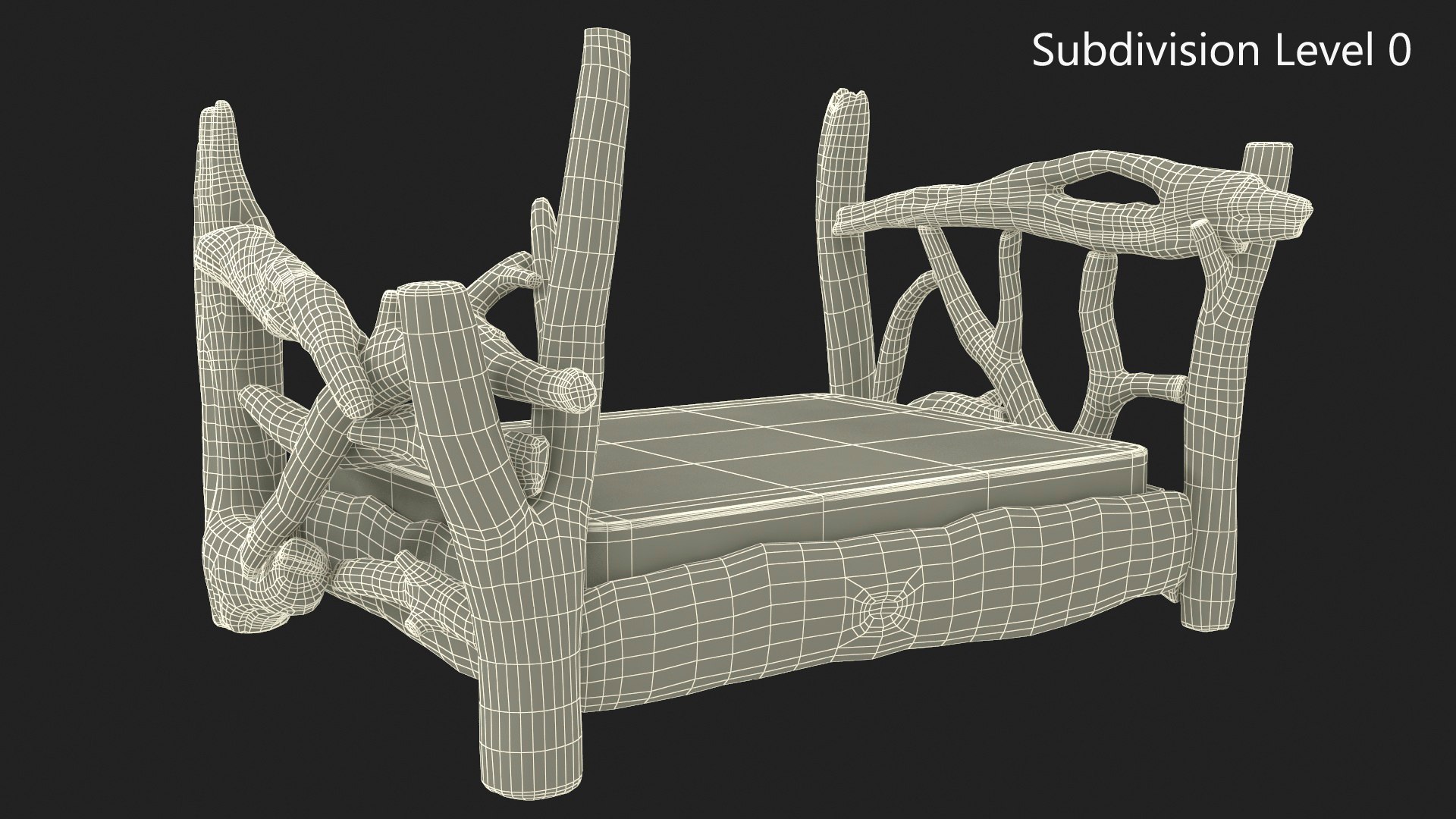 Log Bed Varnished 3D Model - TurboSquid 2159245