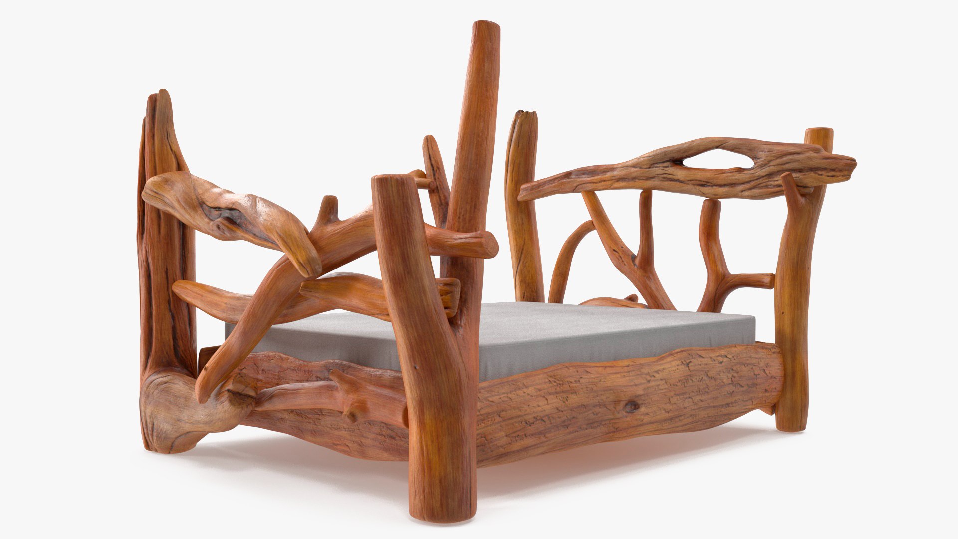 Log Bed Varnished 3D Model - TurboSquid 2159245