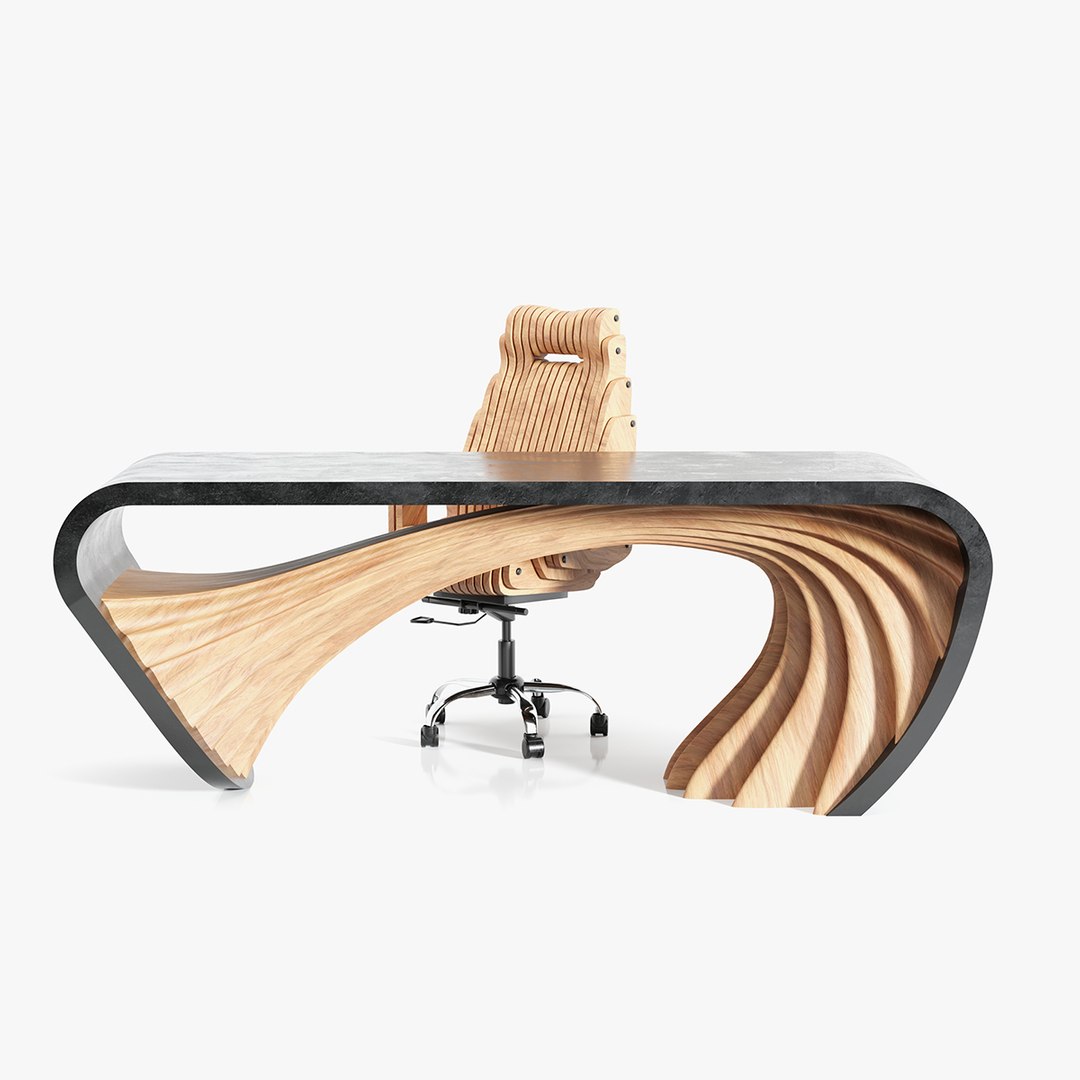 Parametric Office Furniture Set 3D Model - TurboSquid 2300975