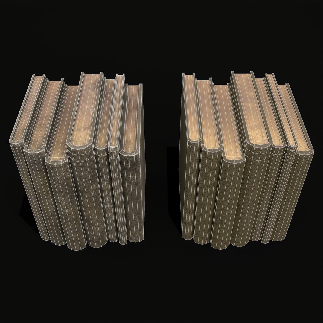Simple Yellow Leather Books 3D Model - TurboSquid 1930281