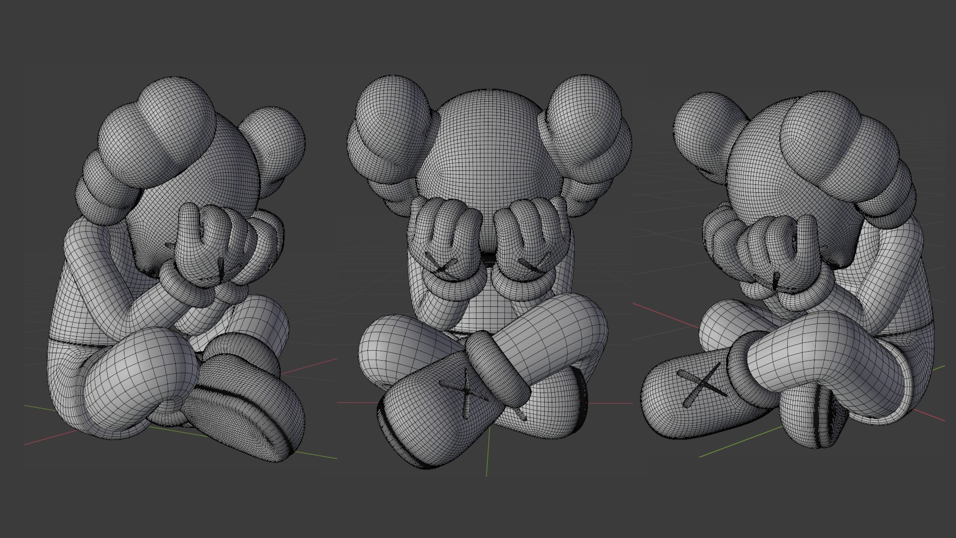 3D KAWS Separated Model - TurboSquid 1738123