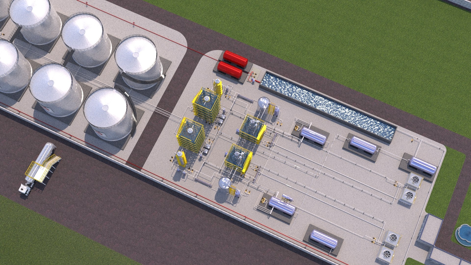 Chemical Plant for engineering design 3D - TurboSquid 2044942