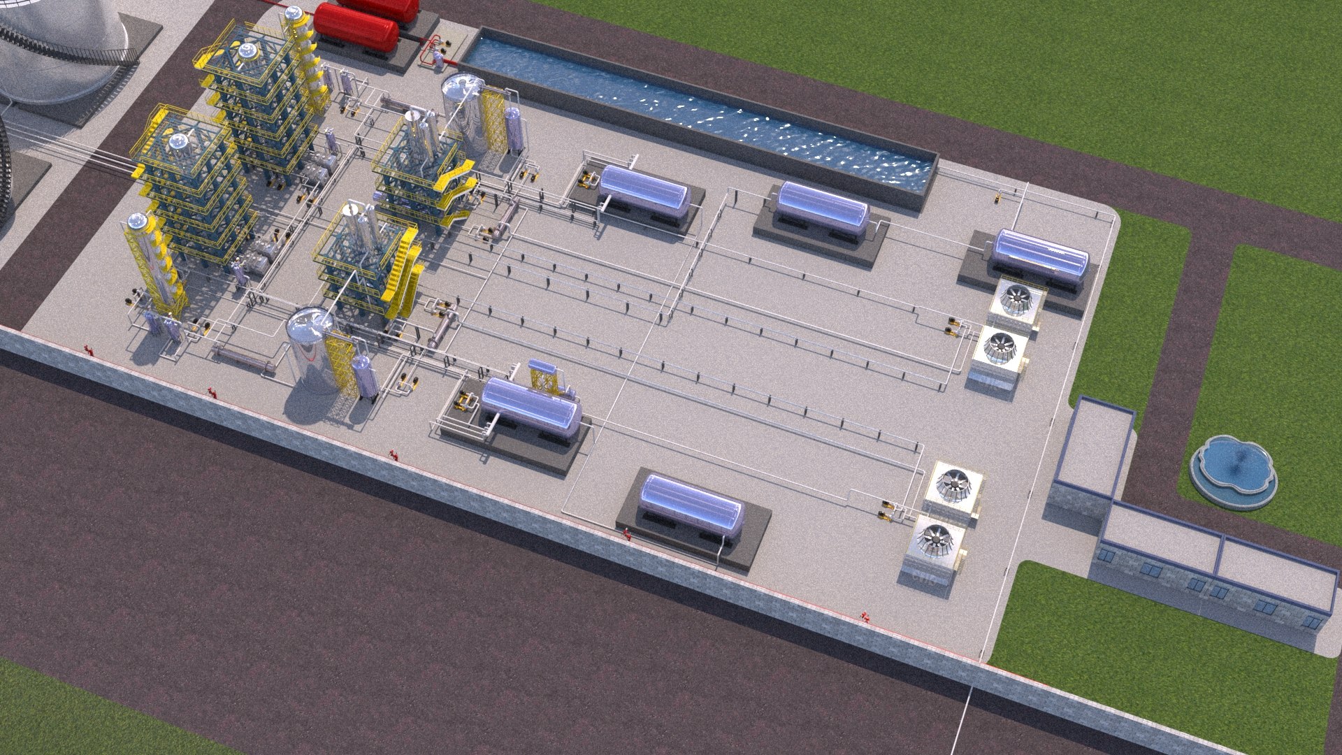 Chemical Plant for engineering design 3D - TurboSquid 2044942