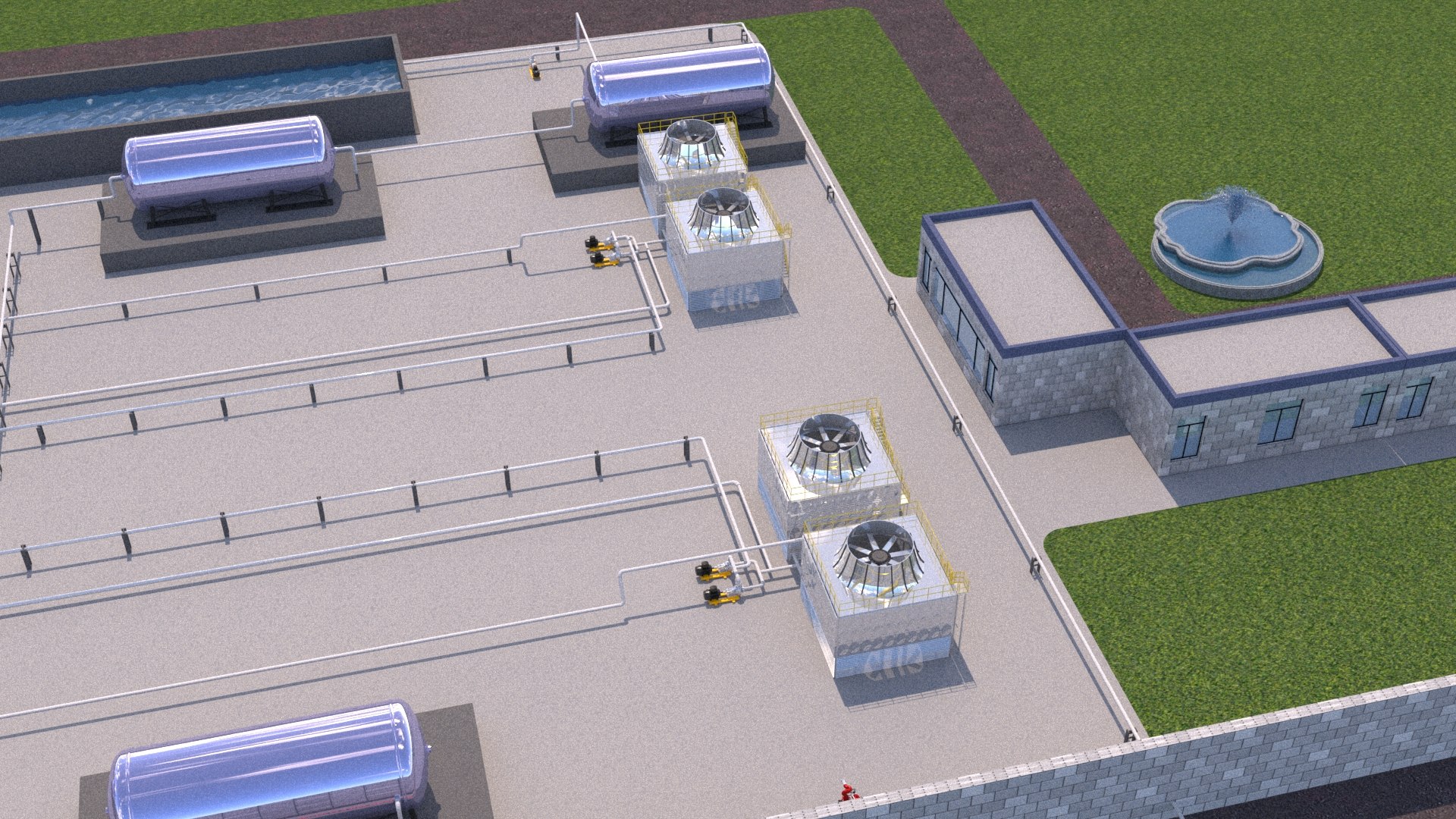 Chemical Plant for engineering design 3D - TurboSquid 2044942