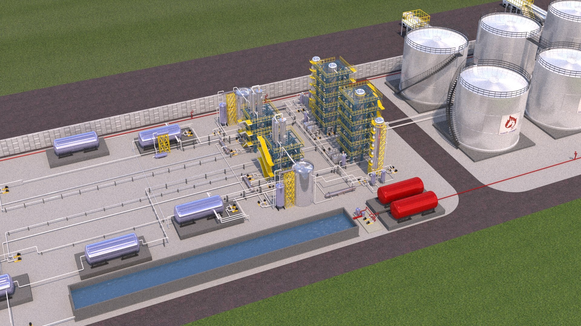 Chemical Plant for engineering design 3D - TurboSquid 2044942