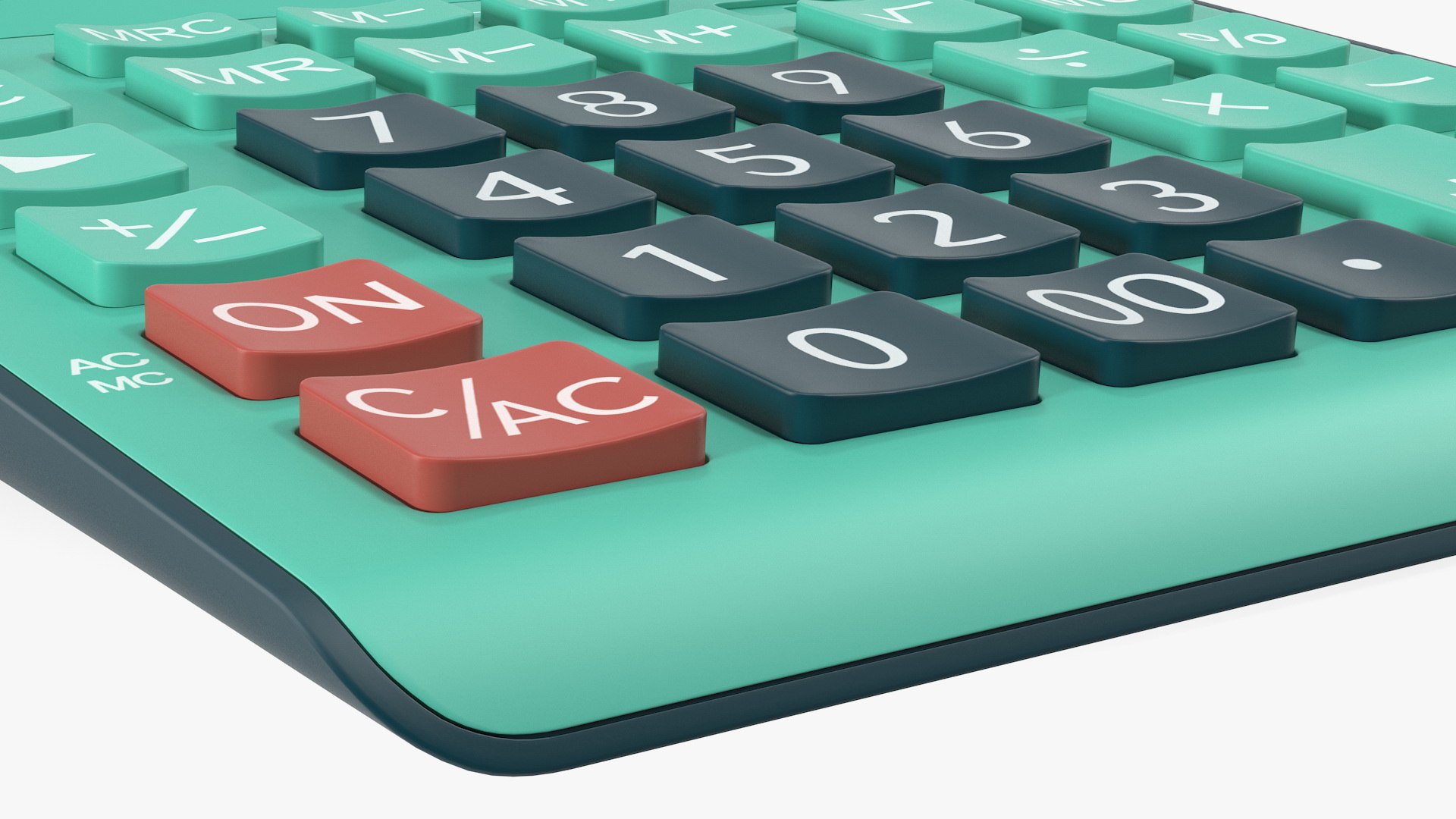 3D teal calculator generic model - TurboSquid 1467736