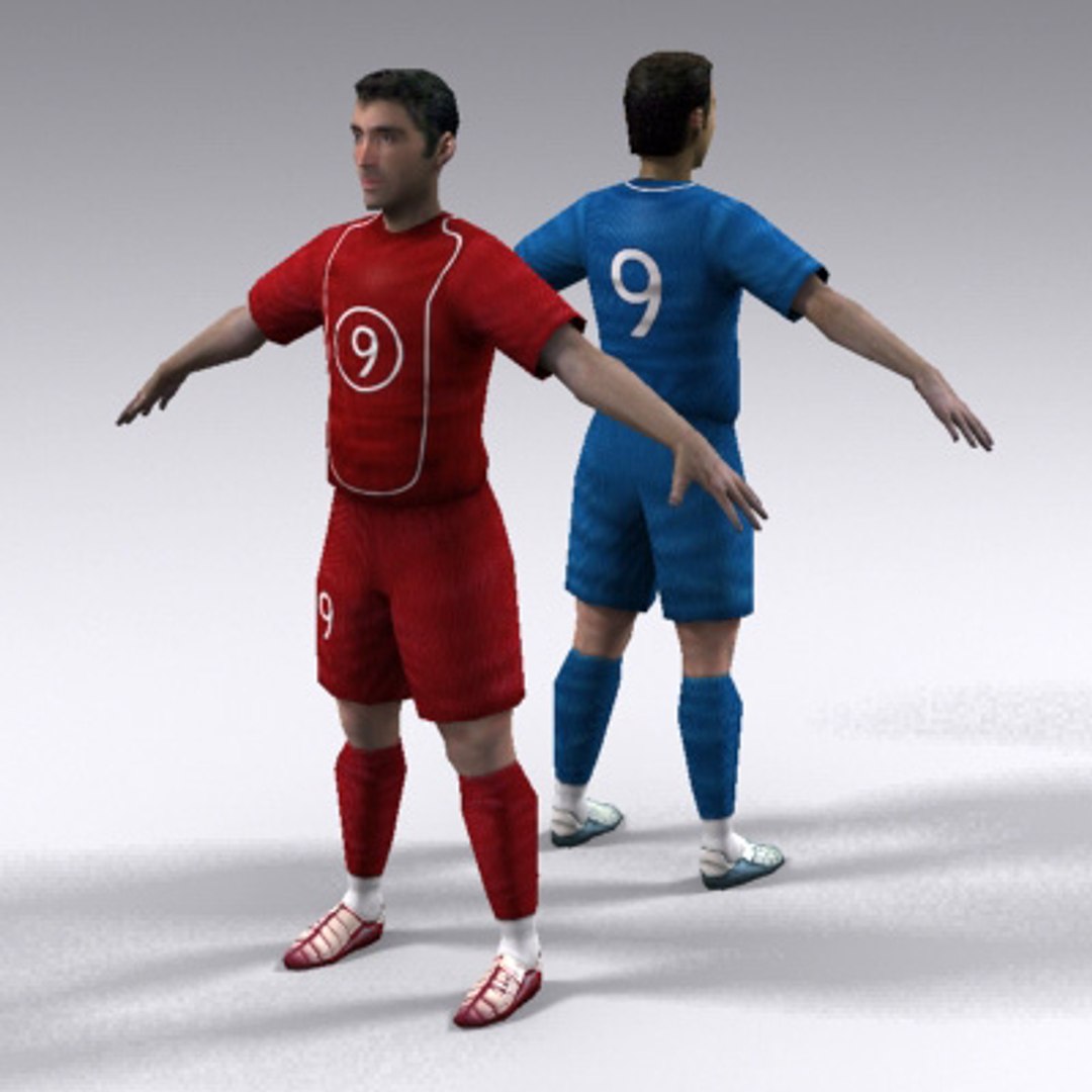 3ds Max Soccer Player
