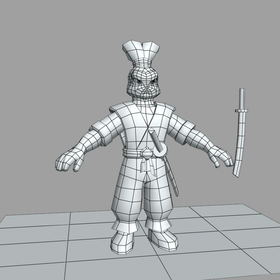 Free 3ds Mode Samurai Rabbit
