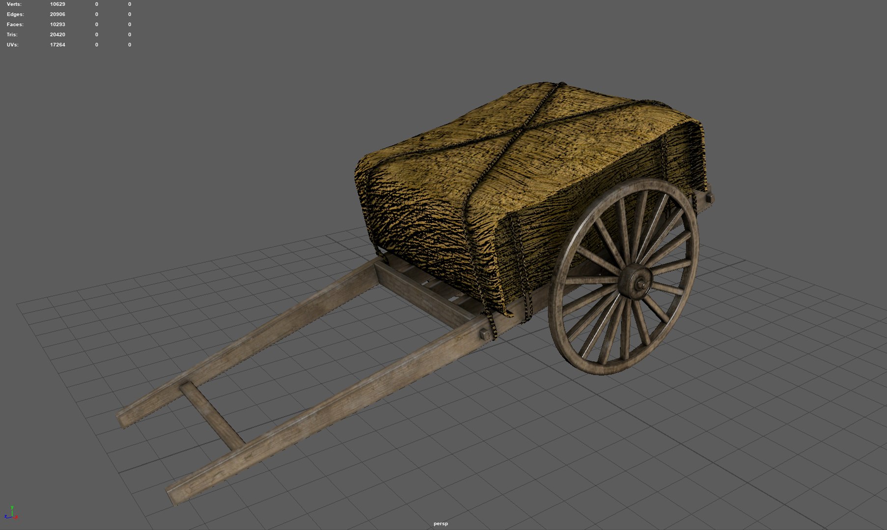 3D Model Feudal Japanese Cart - TurboSquid 1856023