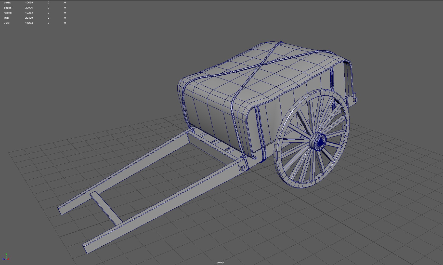3D Model Feudal Japanese Cart - TurboSquid 1856023