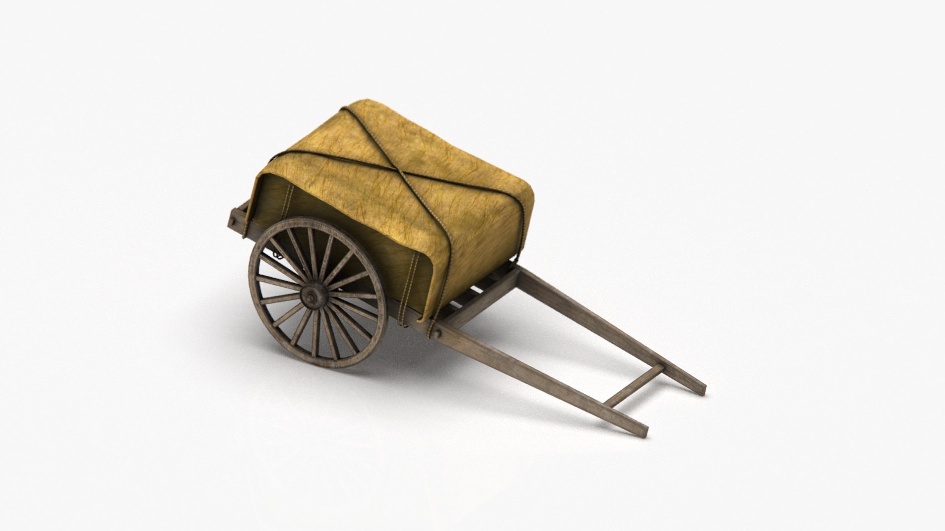 3D Model Feudal Japanese Cart - TurboSquid 1856023