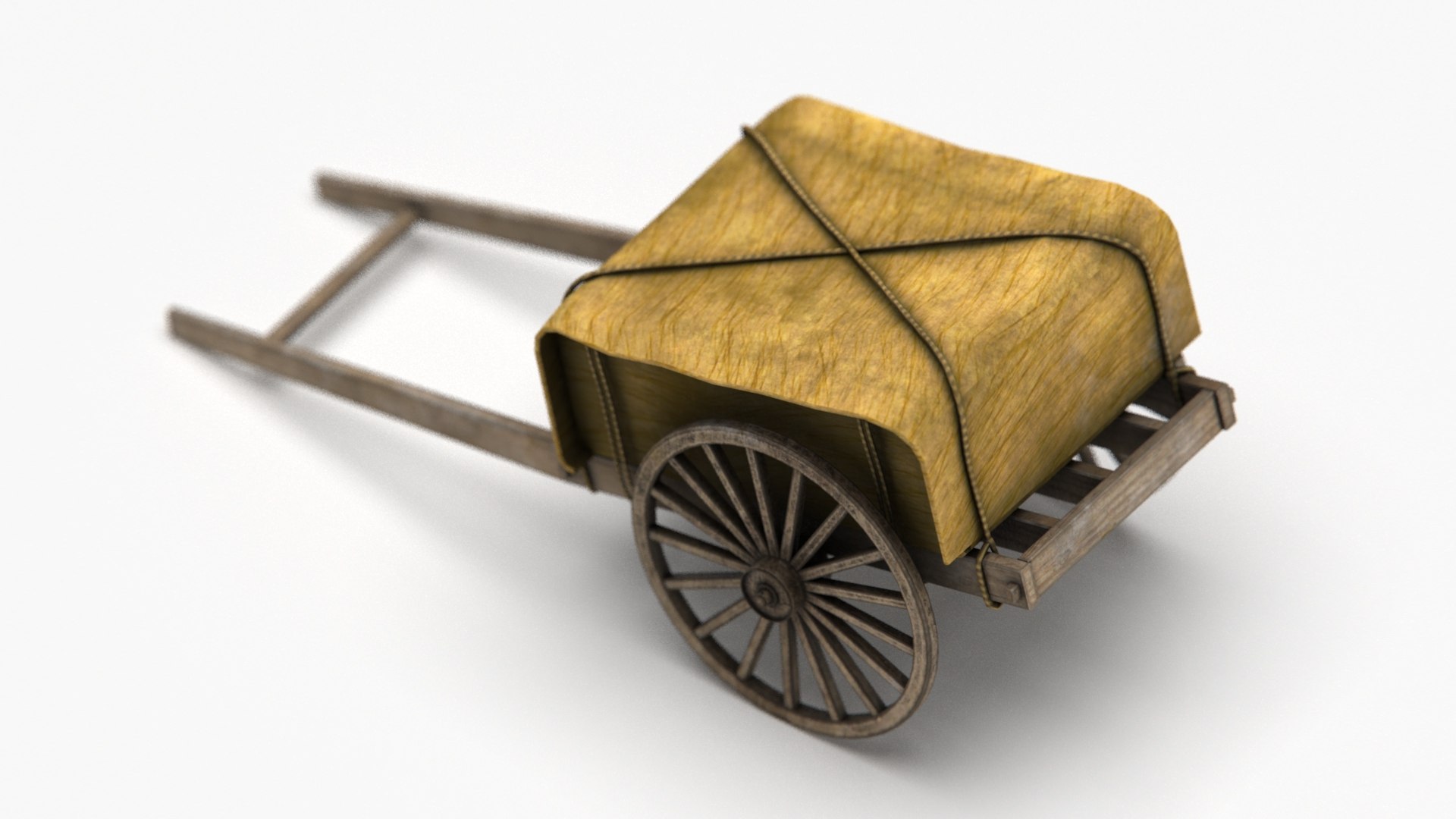 3D Model Feudal Japanese Cart - TurboSquid 1856023