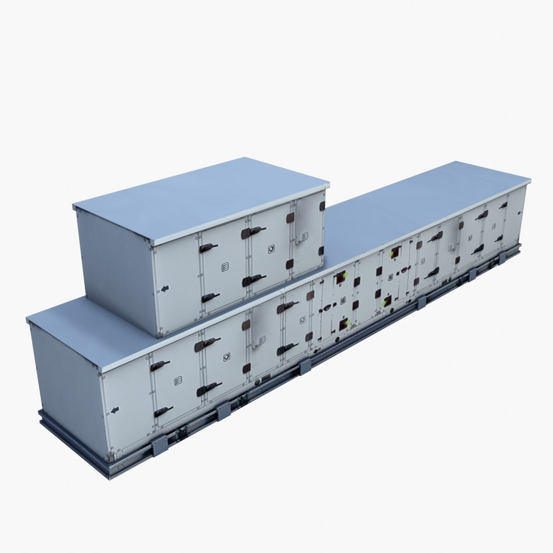 3D Ventilation unit - block with doors model - TurboSquid 2003050