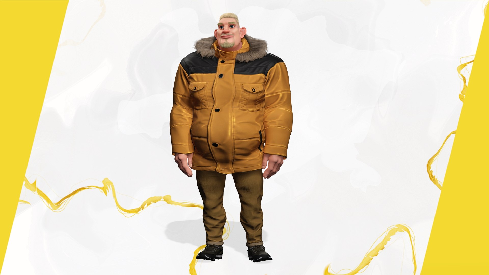 Stylized Cold-Weather Man In Puffer Coat 3D - TurboSquid 2277252