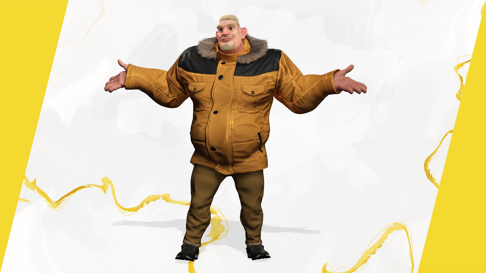 Stylized Cold-Weather Man In Puffer Coat 3D - TurboSquid 2277252