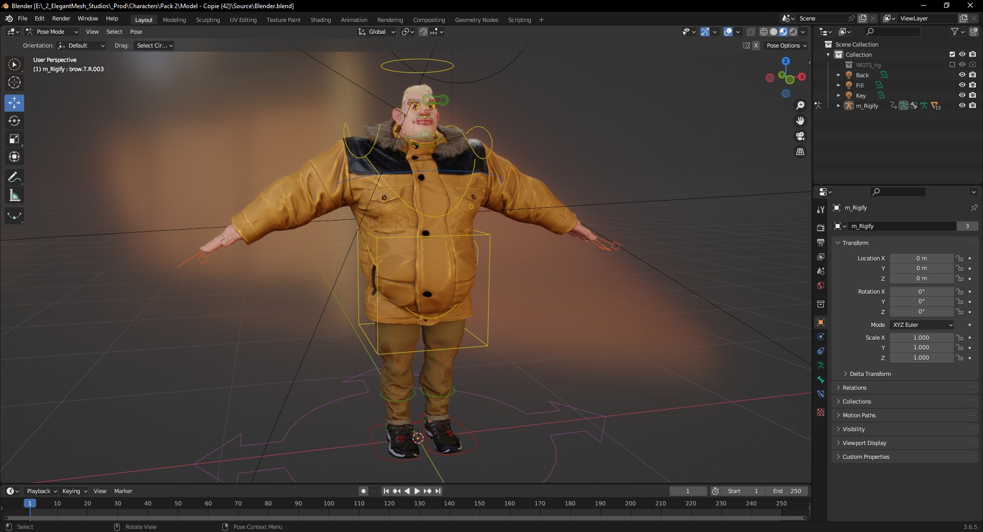 Stylized Cold-Weather Man In Puffer Coat 3D - TurboSquid 2277252