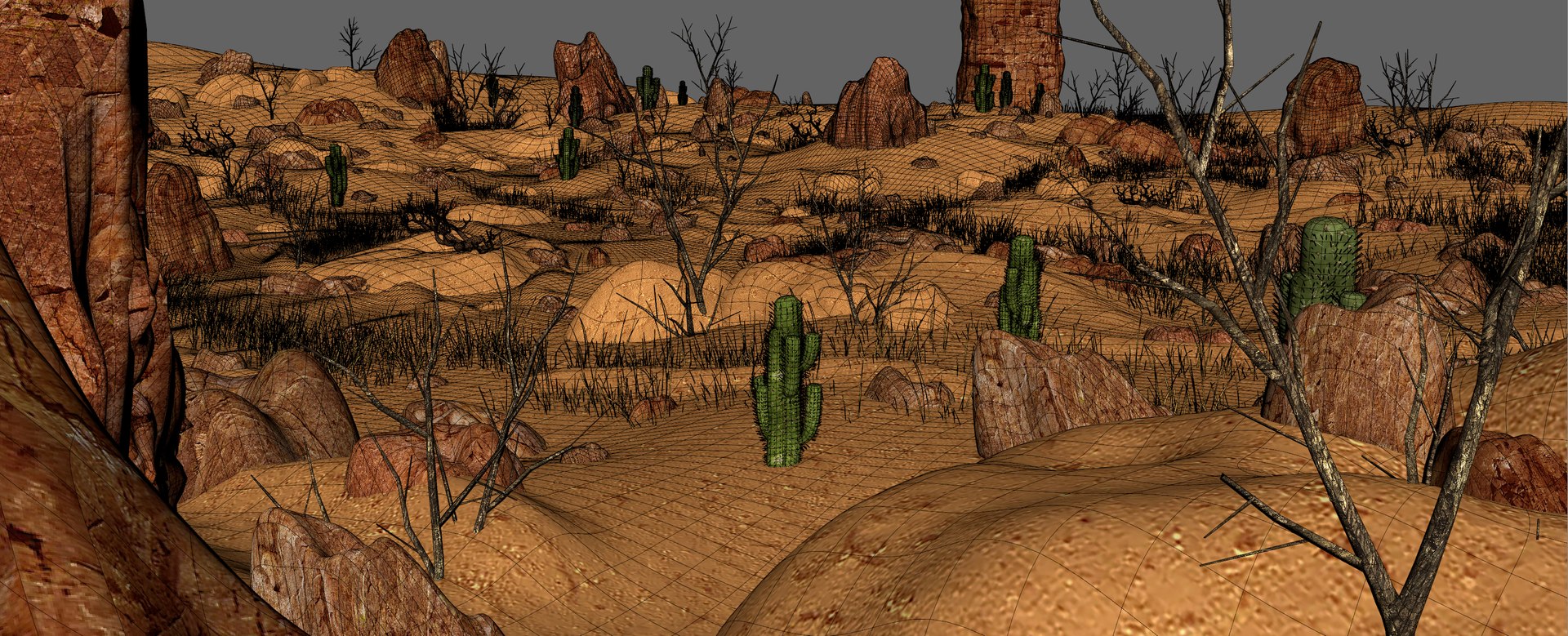 Desert Environment 3D Model - TurboSquid 1383509