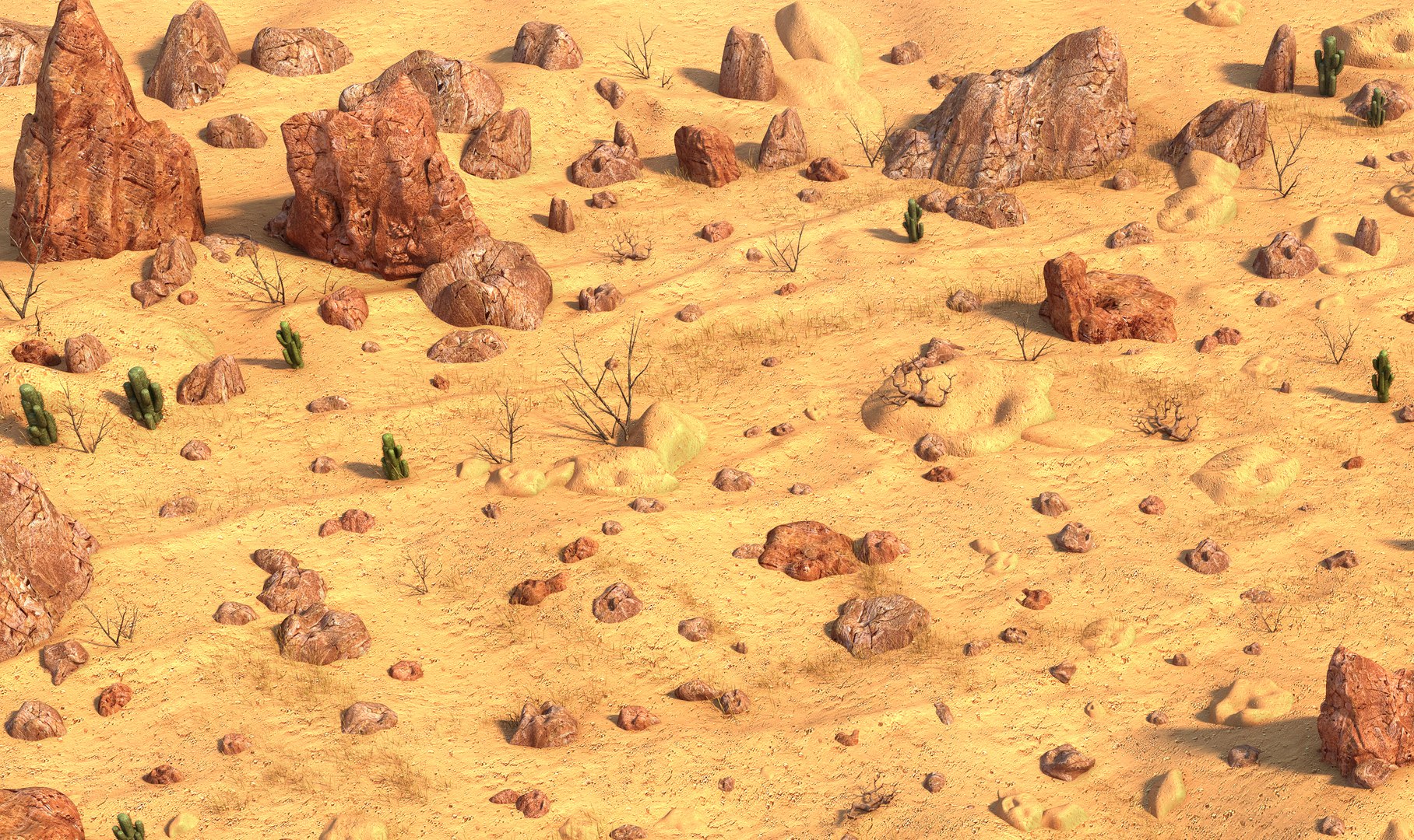 Desert Environment 3D Model - TurboSquid 1383509