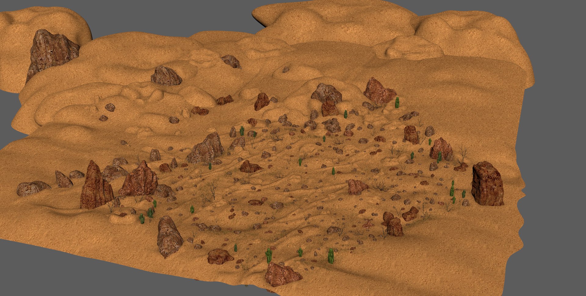 Desert Environment 3D Model - TurboSquid 1383509