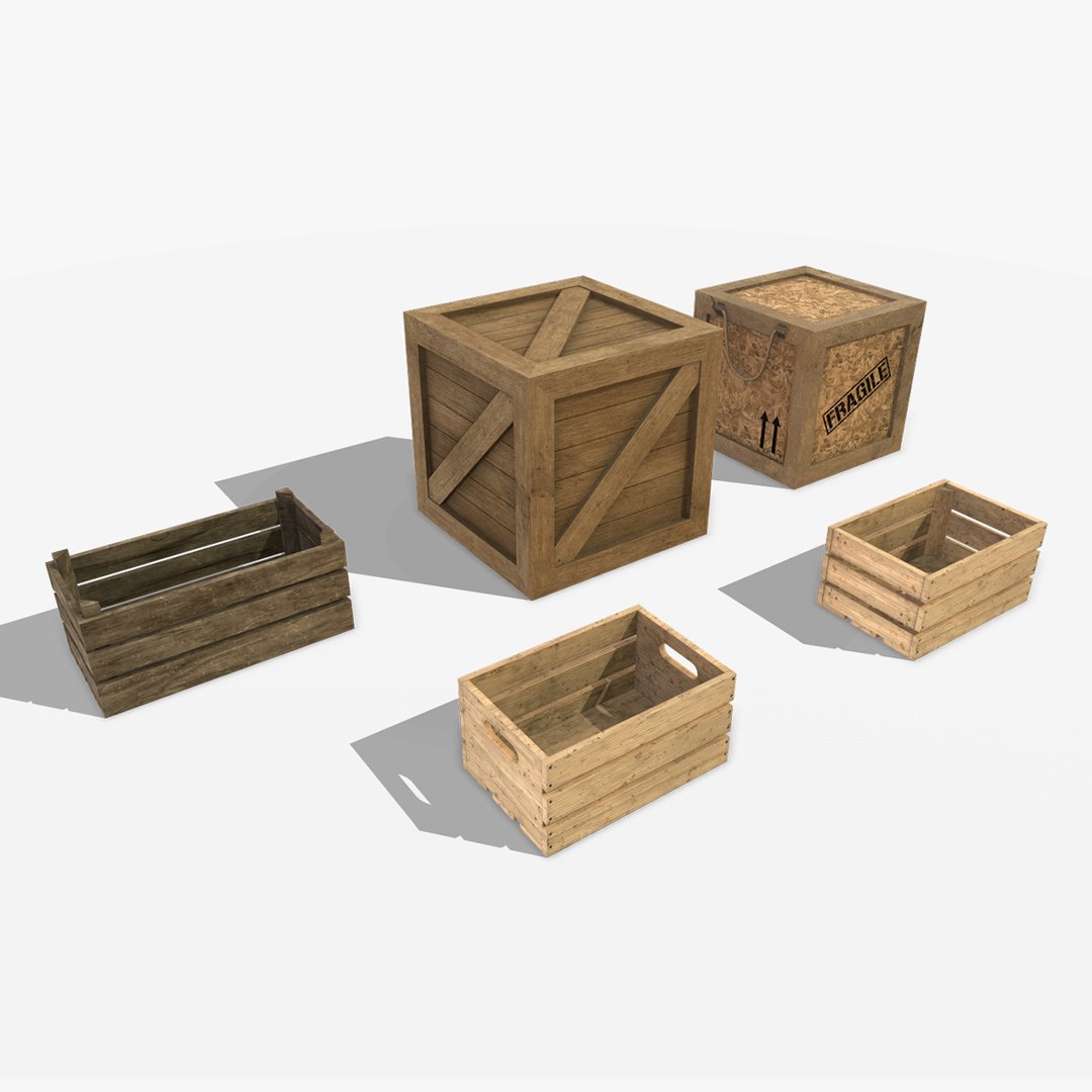 Wooden - Crate 3D Model - TurboSquid 1603016