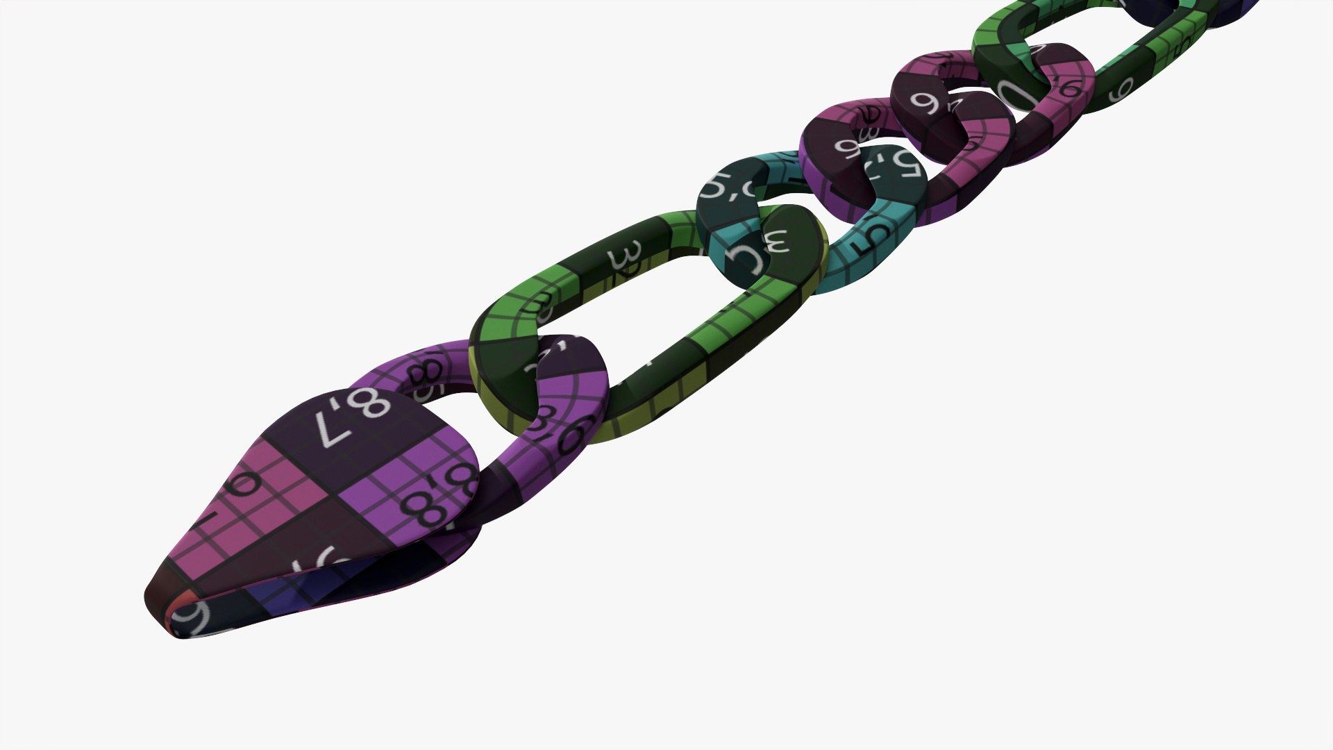 3D Model Chain Necklace Unlocked - TurboSquid 1715987