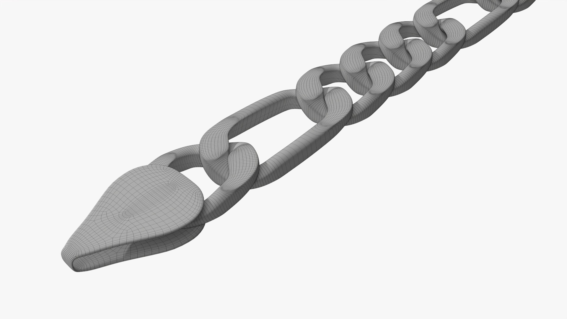 3D Model Chain Necklace Unlocked - TurboSquid 1715987