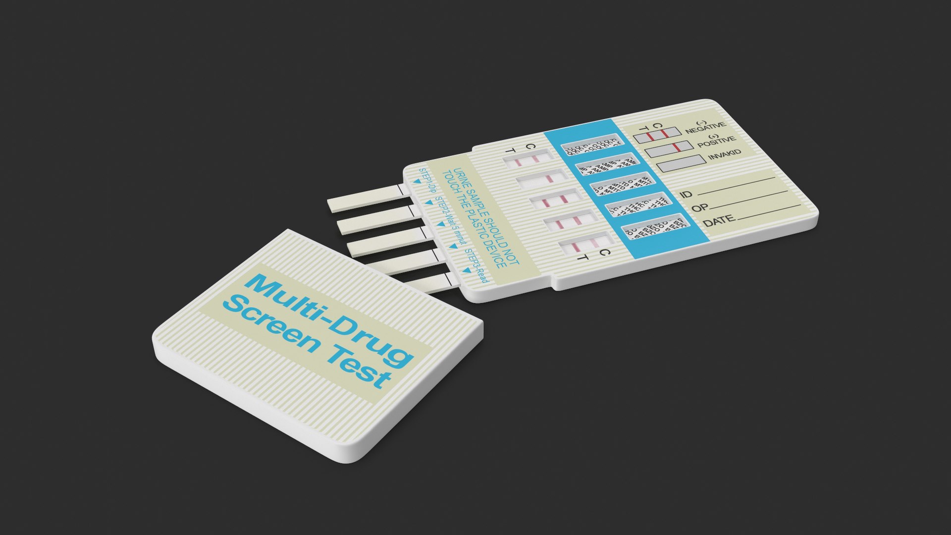 Multi-Drug Testing Kit Used 3D Model 3D Model - TurboSquid 1967207