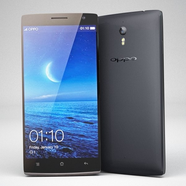 oppo 7 7a black 3d model