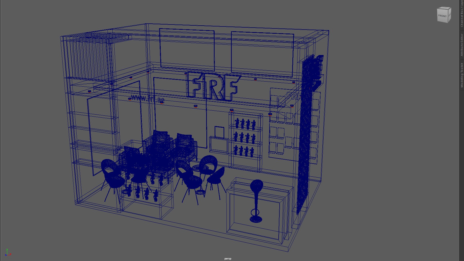 3D 2 side open stand model - TurboSquid 1993691