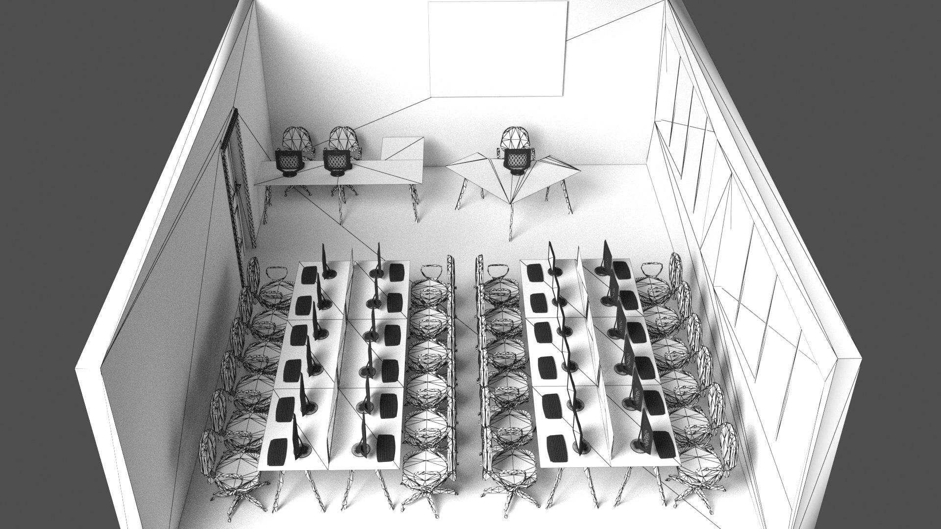 PC Training Classroom 3D Model - TurboSquid 2059018