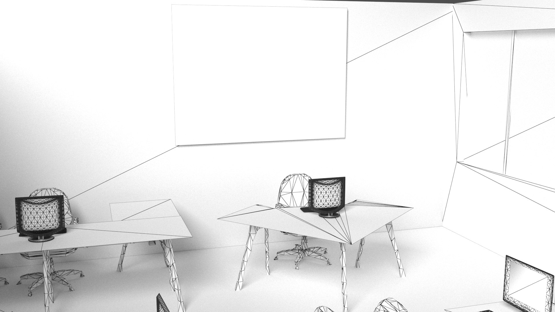 PC Training Classroom 3D Model - TurboSquid 2059018