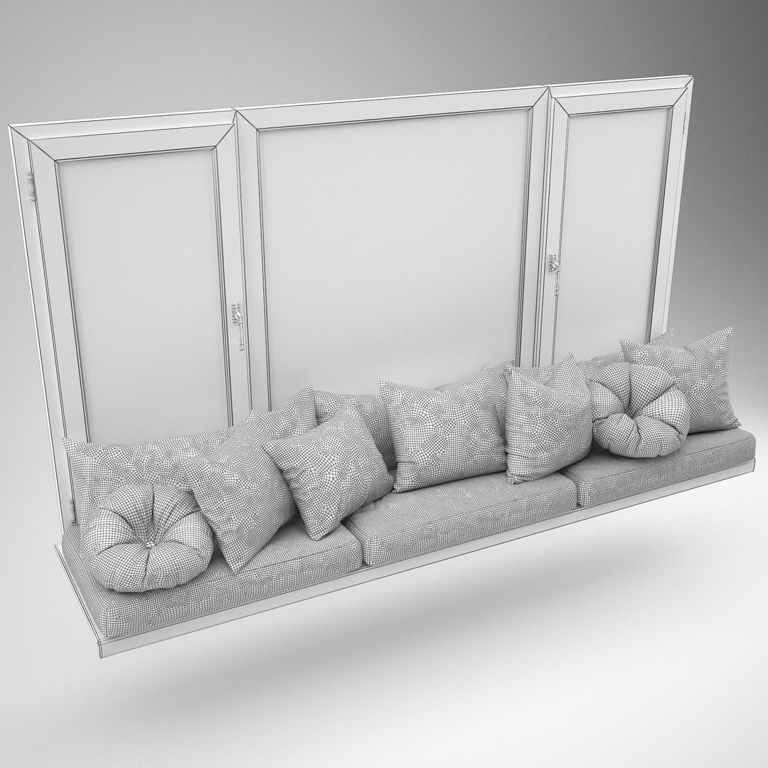 3d Model Of Window Seat