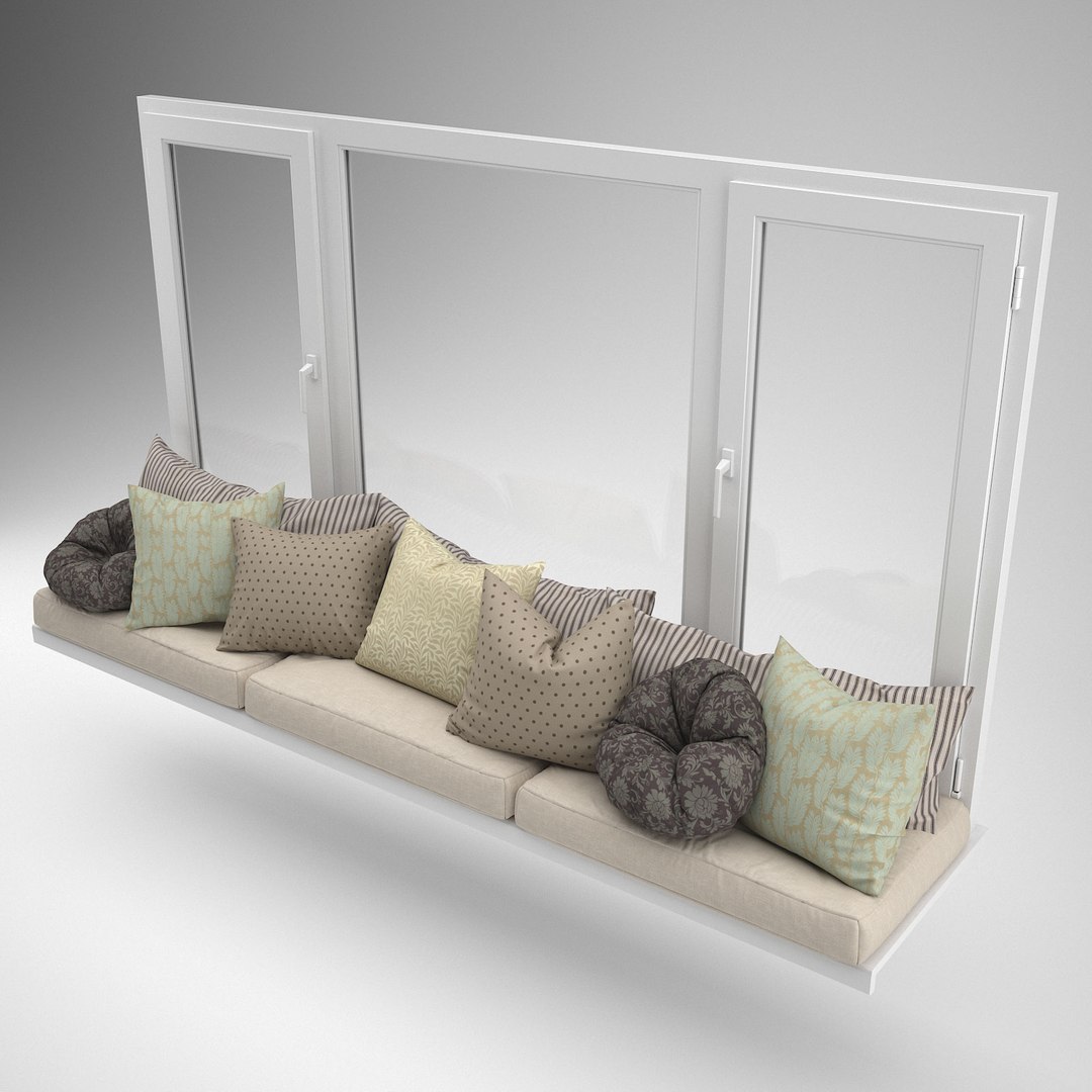 3d Model Of Window Seat