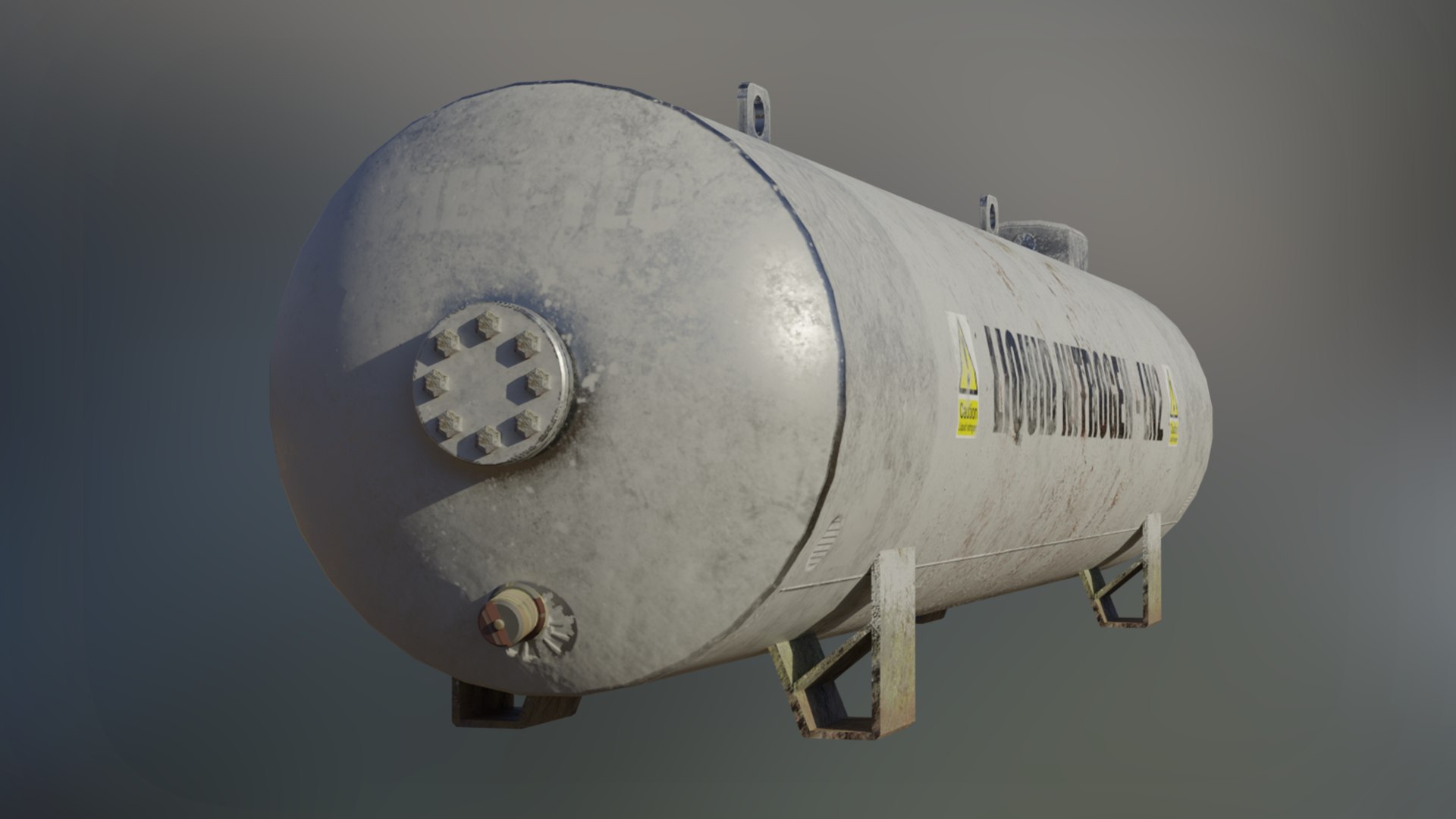 Industrial Liquid Nitrogen Storage Tank 3D Model - TurboSquid 1806511
