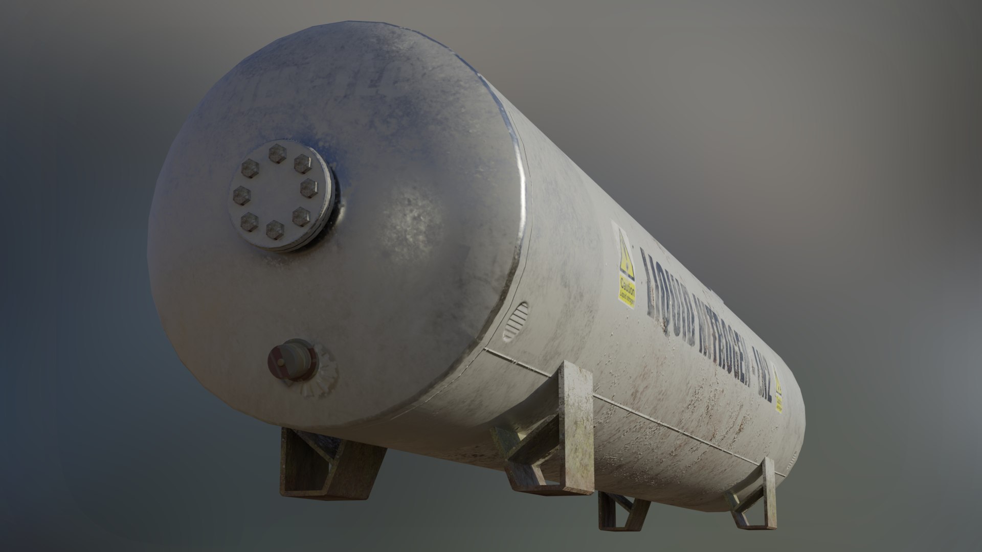 Industrial Liquid Nitrogen Storage Tank 3D Model - TurboSquid 1806511