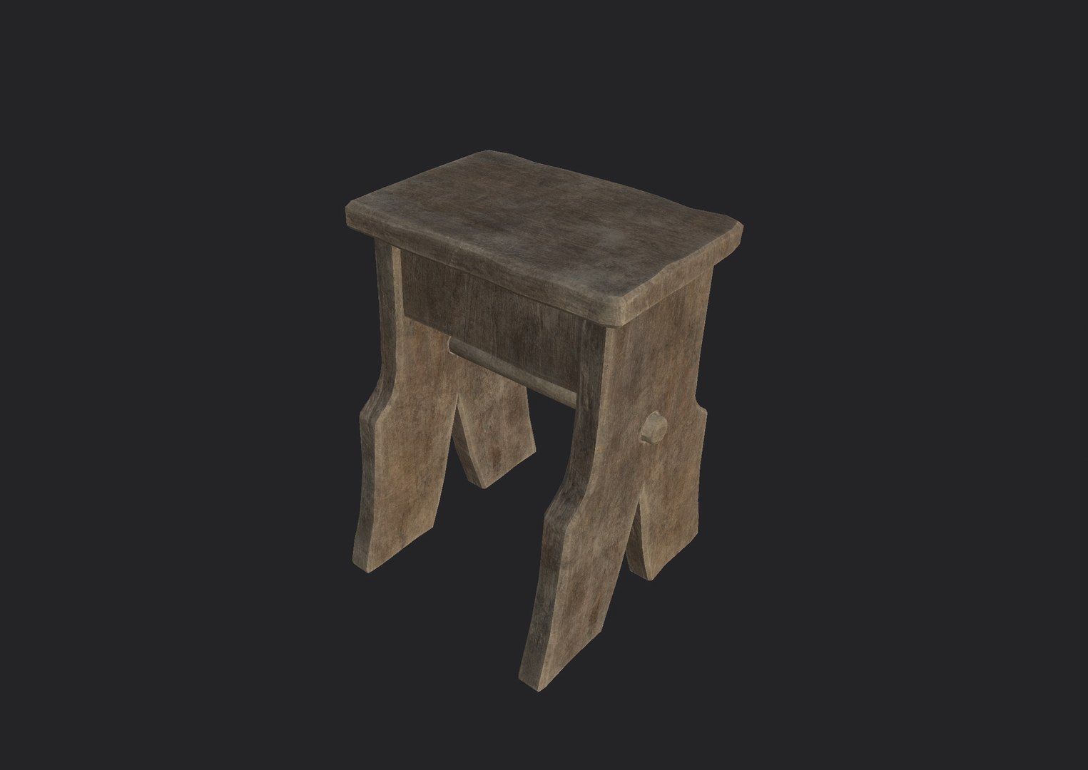Medieval Rough Stool 3D Model - TurboSquid 1551549