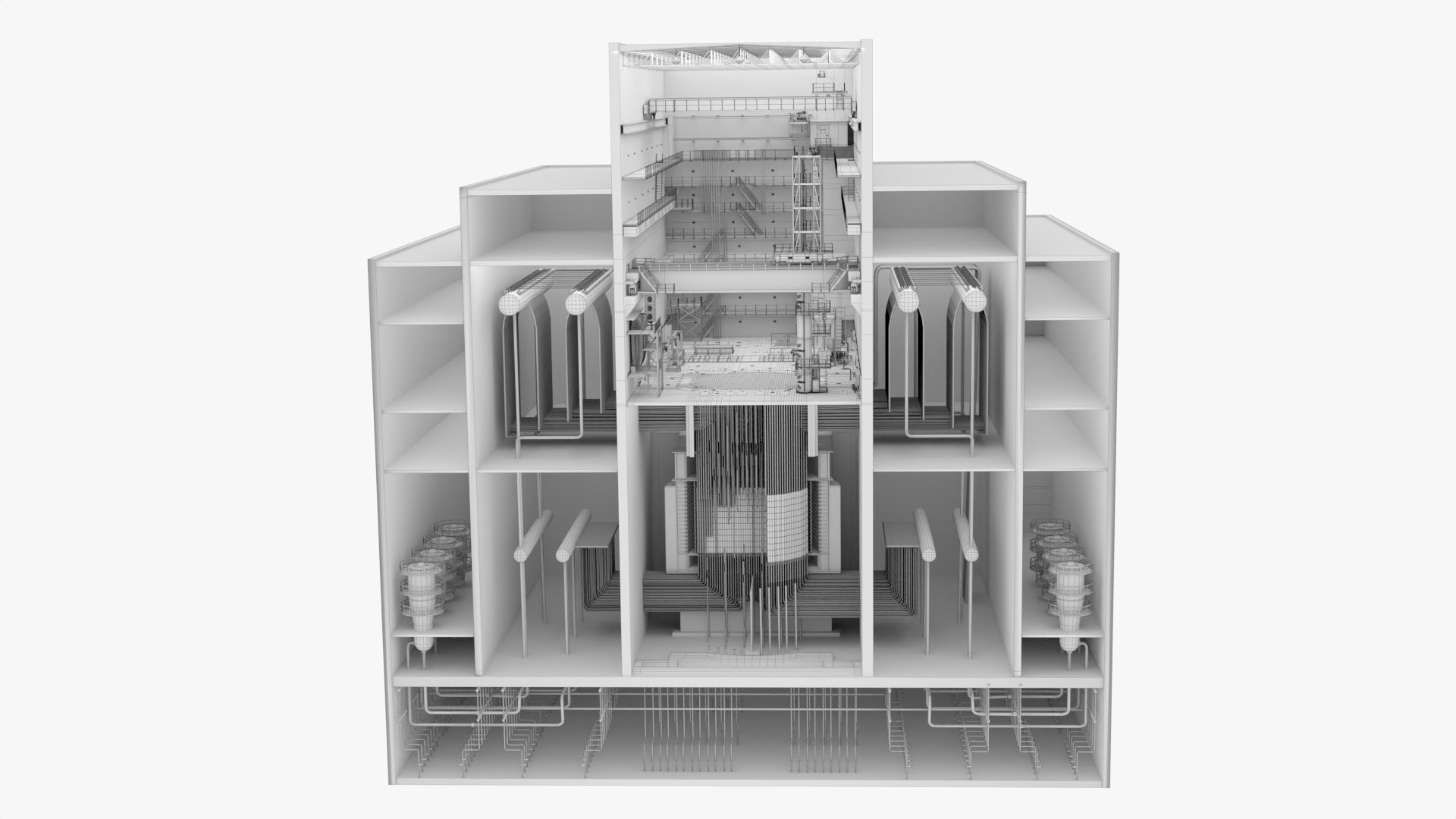 3d Cross Section Reactor Chernobyl Turbosquid 2302996