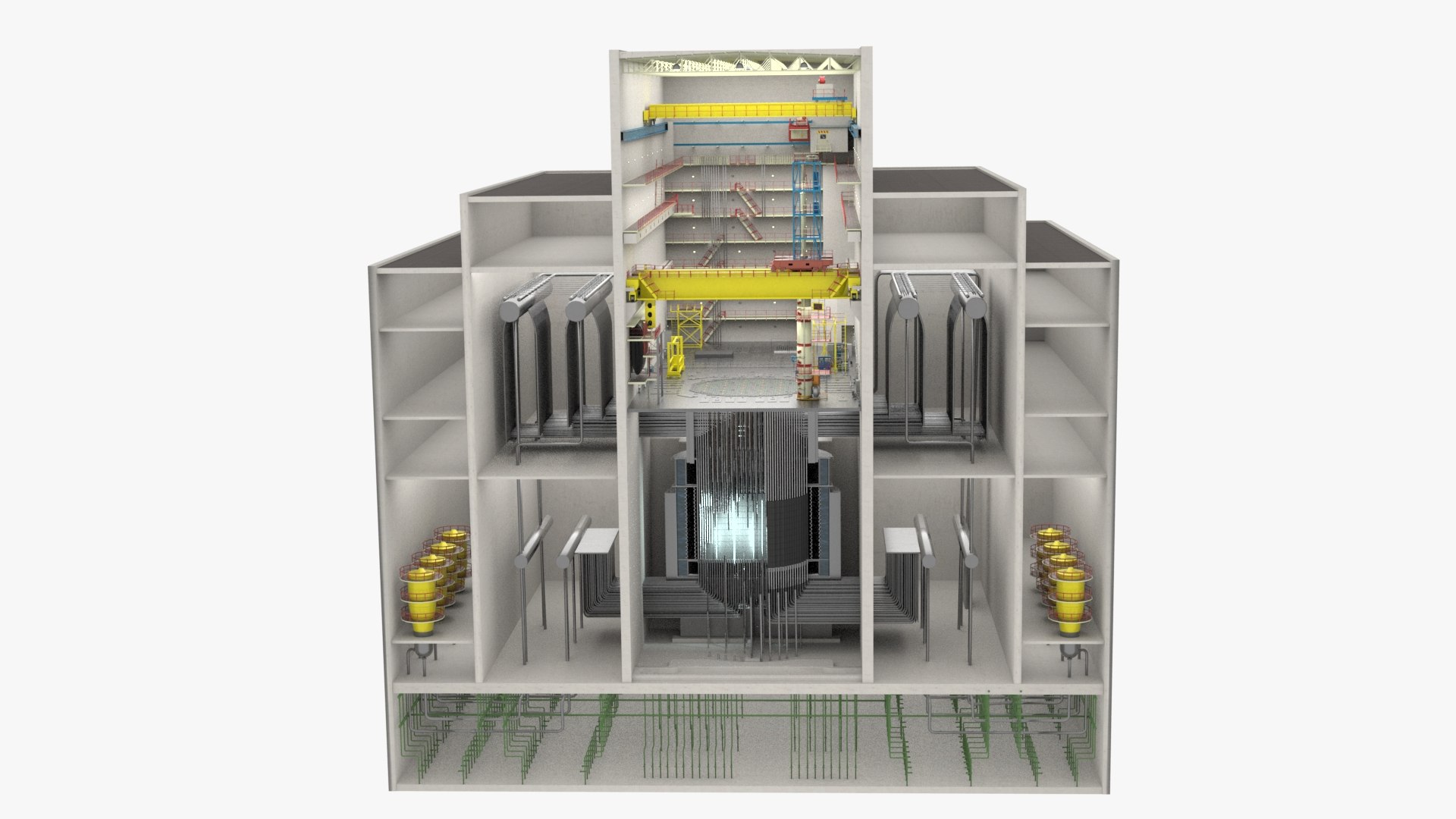 3D Cross Section Reactor Chernobyl - TurboSquid 2302996