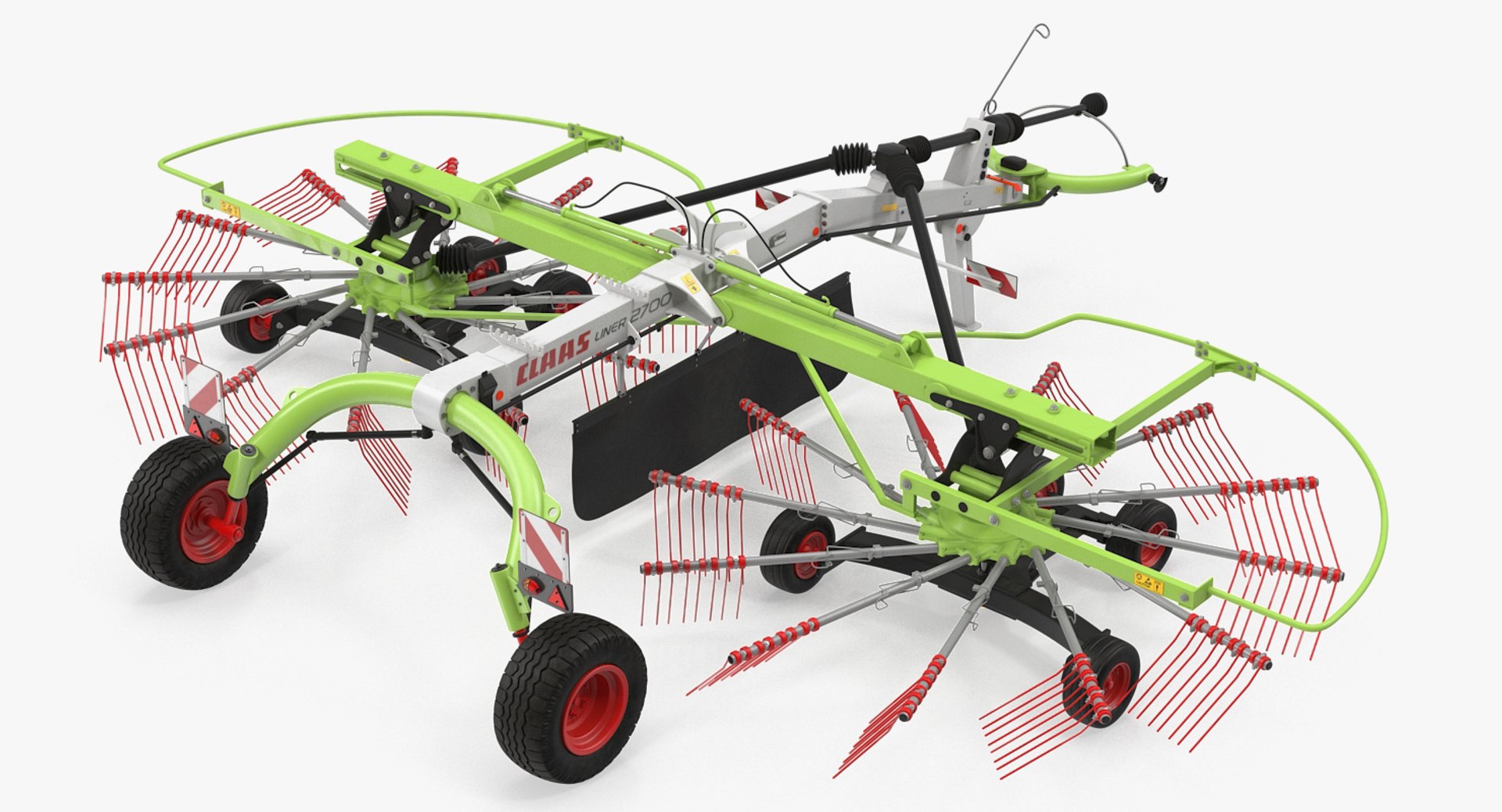Twin rotor hay rake model - TurboSquid 1332858