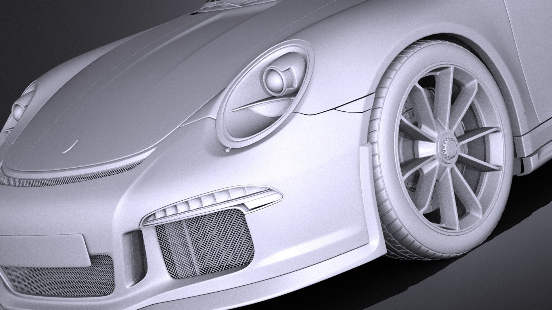 Porsche 911 R 3d Model