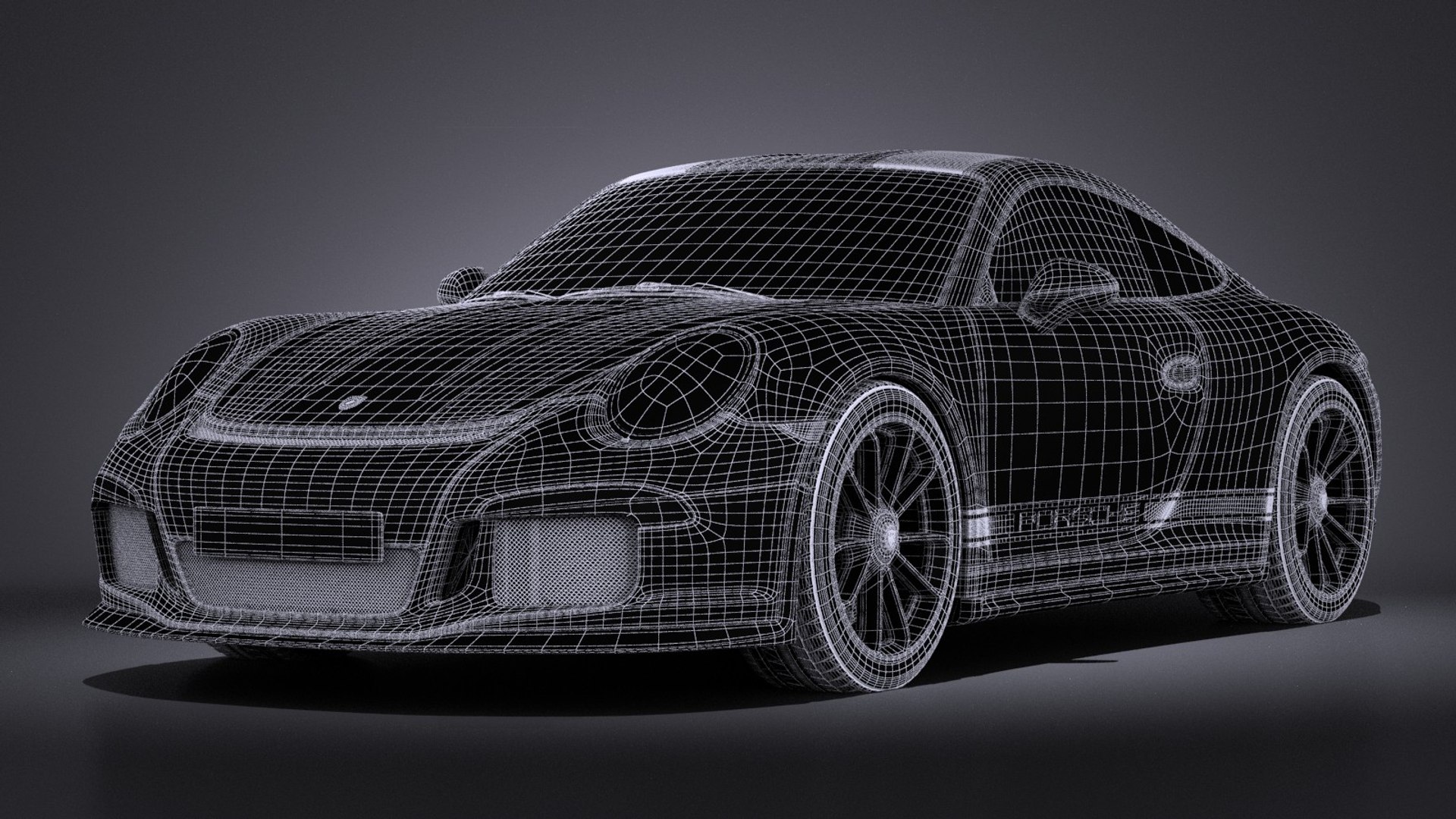 Porsche 911 R 3d Model