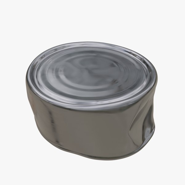 Crushed Shallow Tin Can 01 3D 모델 - TurboSquid 1954459