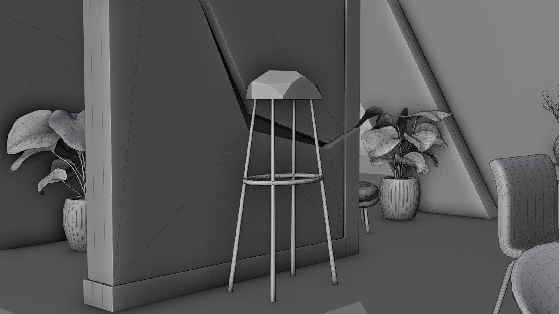 3D Minimal Modern Expo Booth Design Blender 3D Model Low-poly 3D Model ...