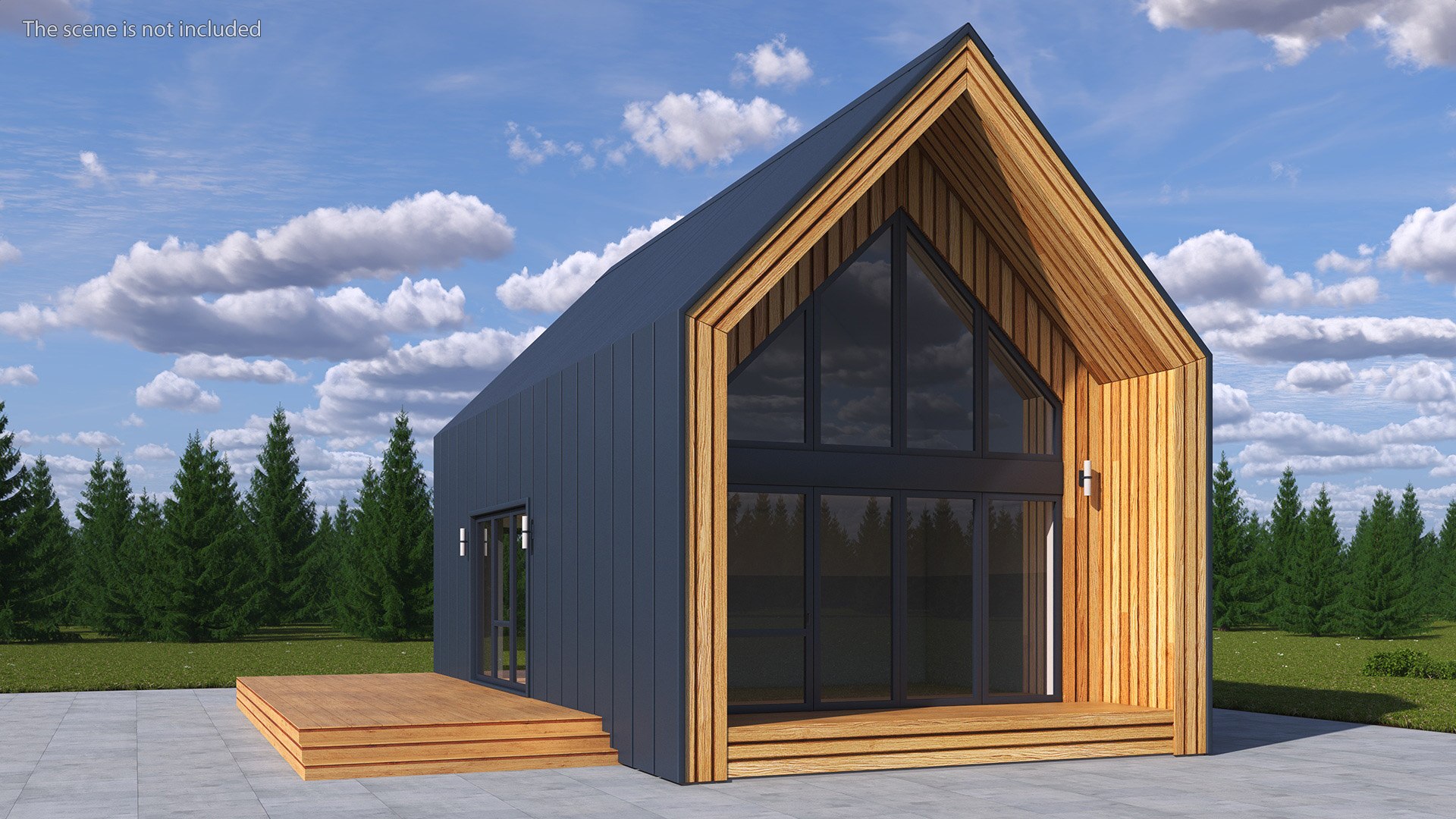 3D Modern Style Barn House - TurboSquid 2177907
