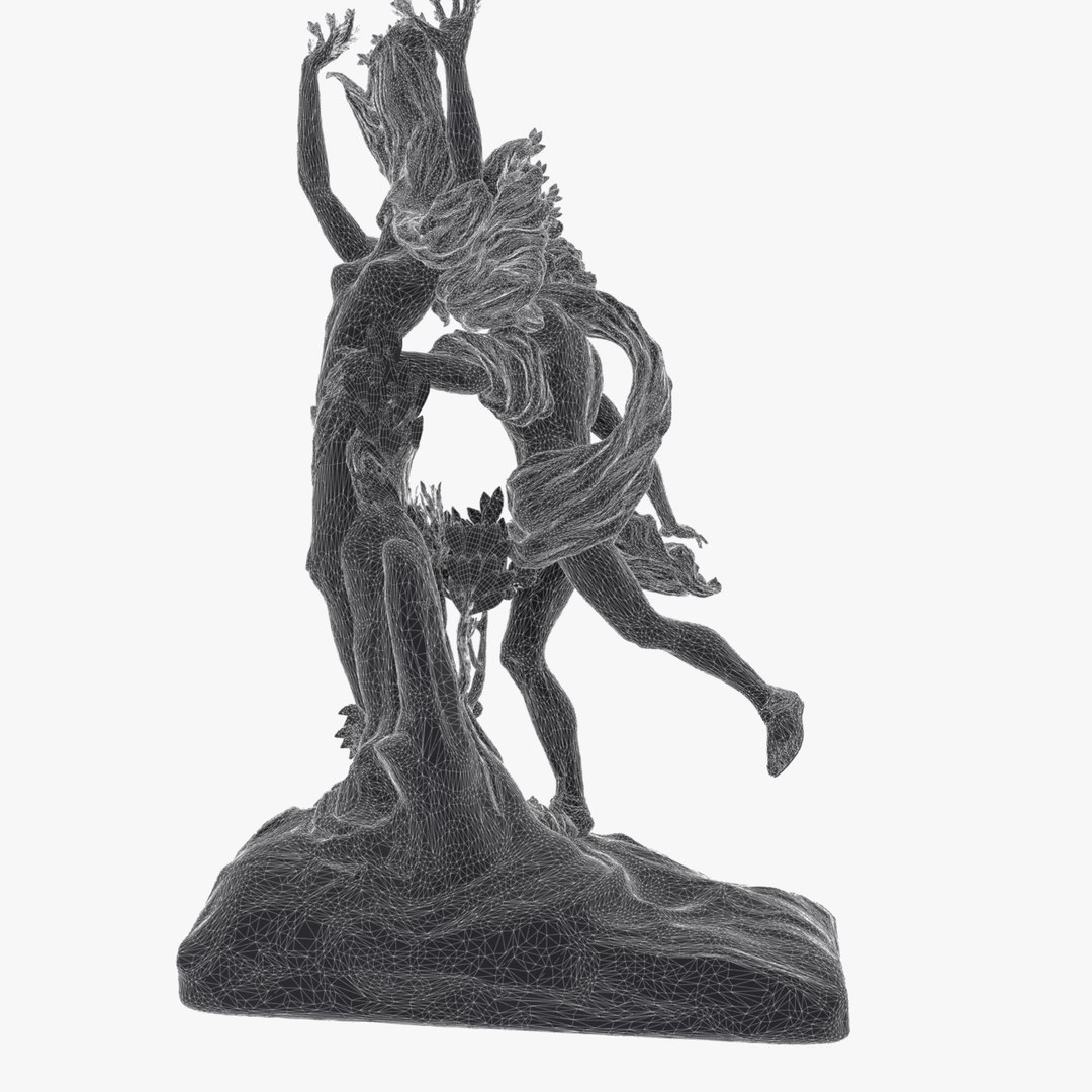 3d Statue Apollo Daphne Bernini