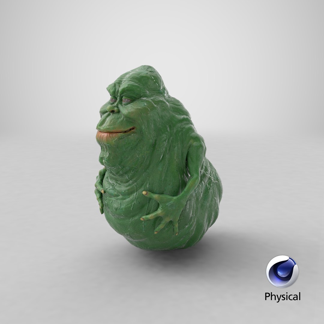 Slimer Green Ghost Calm Pose 3D - TurboSquid 2046542