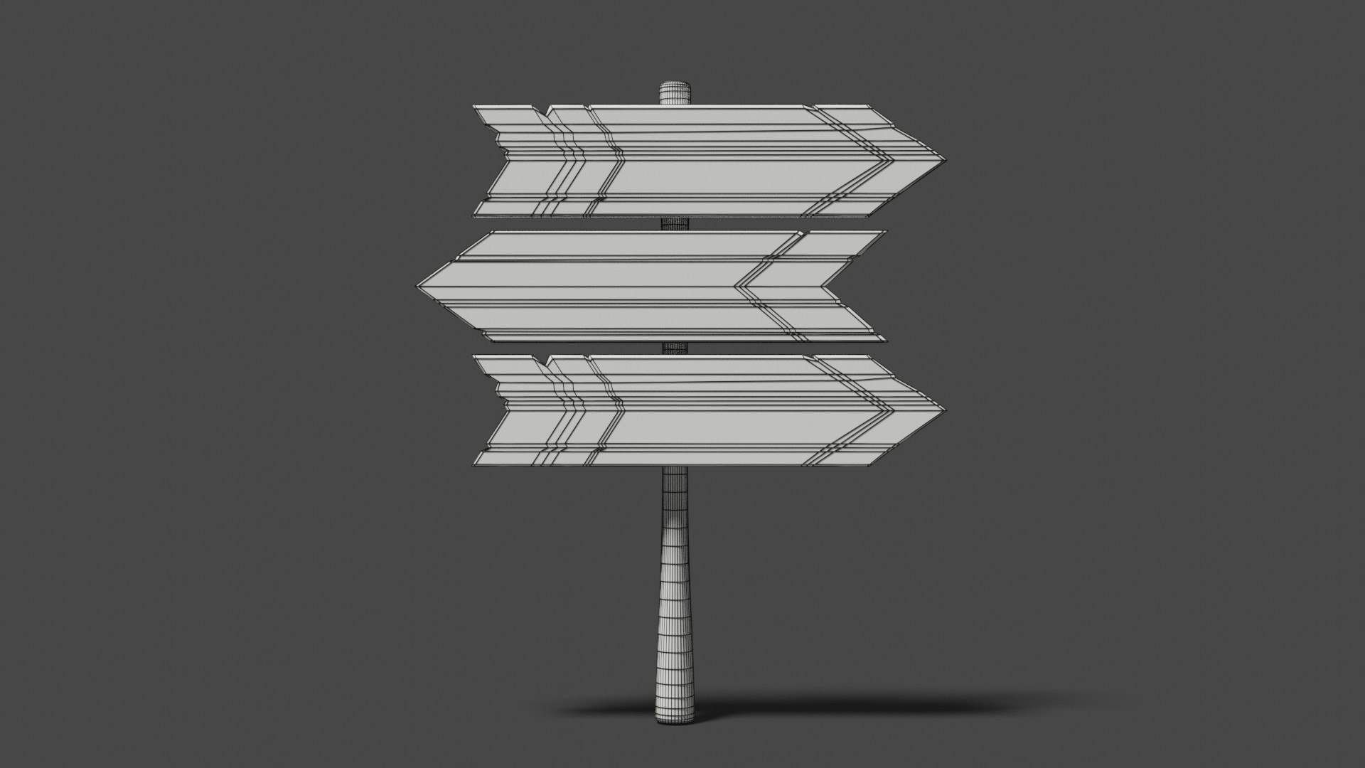 Wooden Sign Board Three 3D Model - TurboSquid 1754102