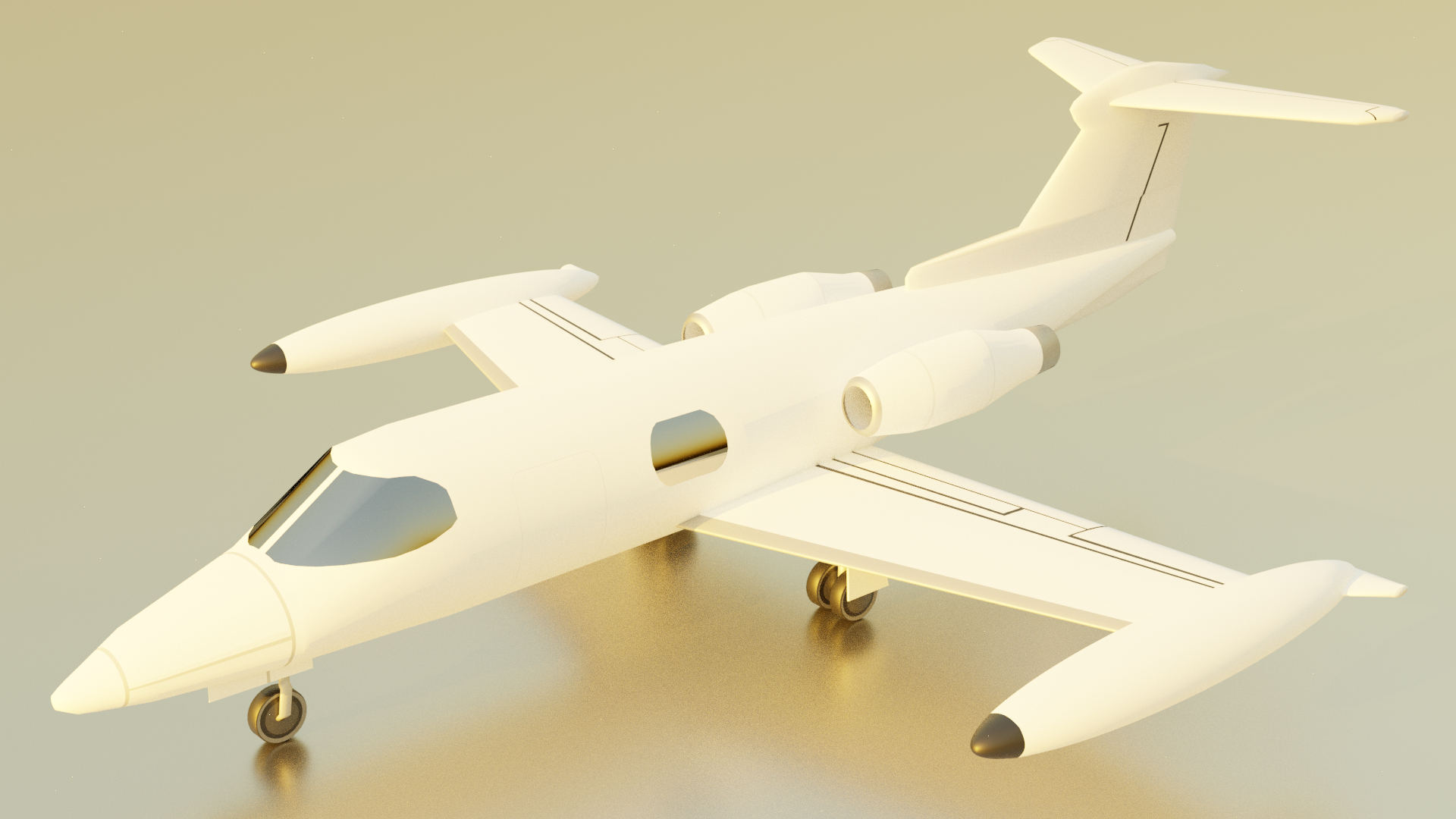 3D learjet jet model - TurboSquid 1667996